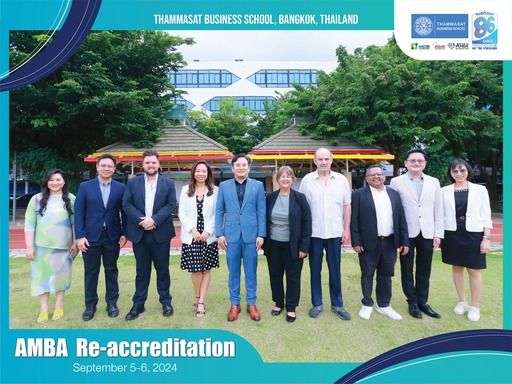 Thammasat Business School, Thammasat University receives AMBA re-accreditation